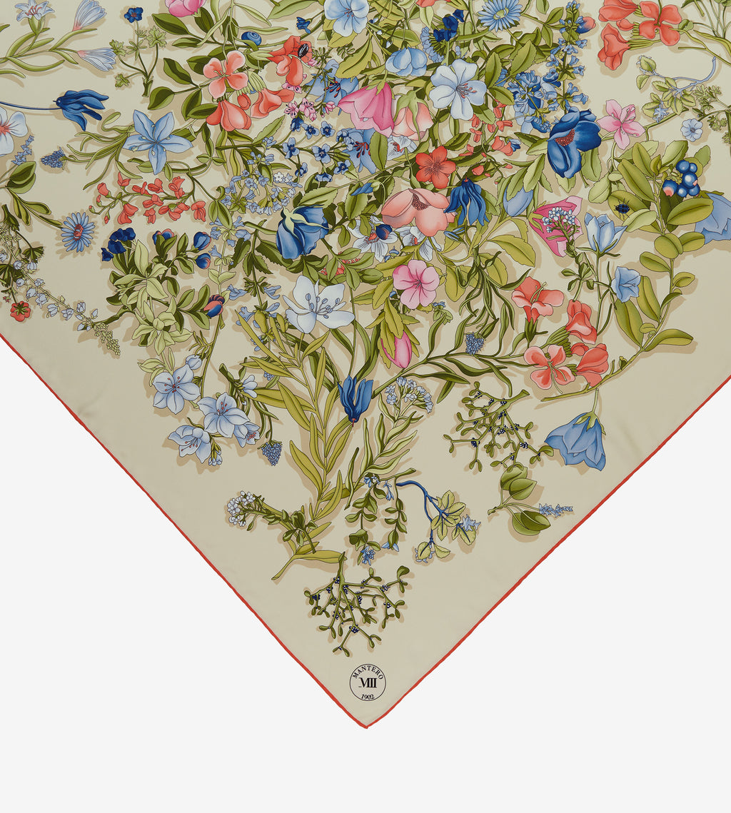 Foulard in seta con motivi iconici | Mantero 1902